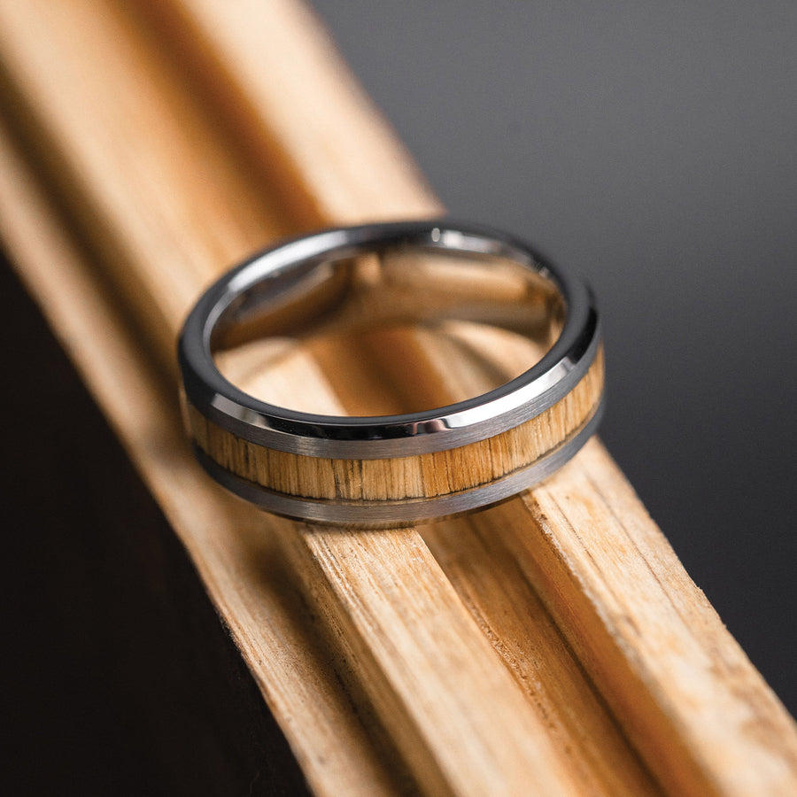 Brewmaster Silver Single Barrel Beveled Ring – Original Grain