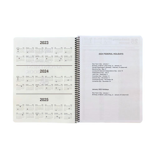 Unicor 2024 Weekly Appointment Book - Yellow | OnTimeSupplies.com