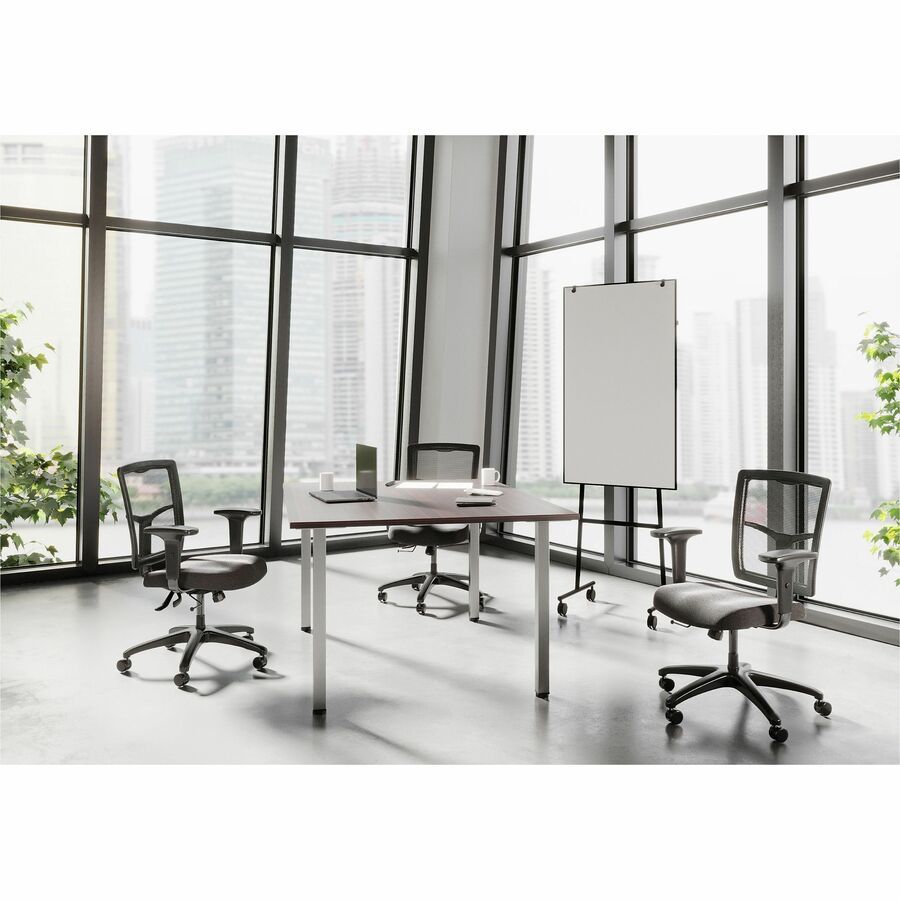 ErgoMesh Series Managerial Mesh Mid Back Chair by Lorell LLR86201 OnTimeSupplies