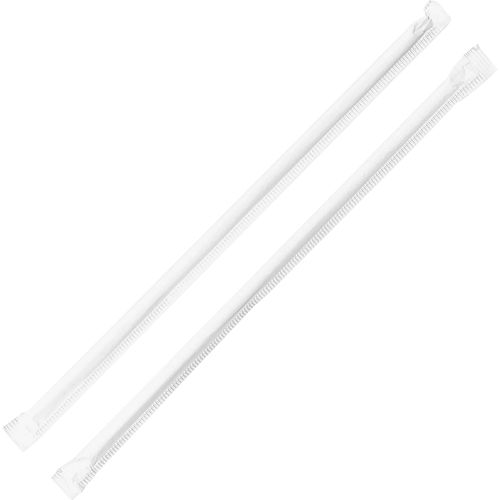 Jumbo Translucent Straight Straws by Genuine Joe GJO58925 ...