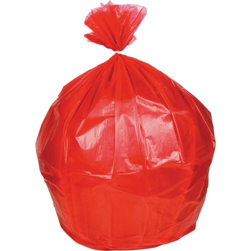 Red Biohazard Can Liners by Heritage HERB6036HR | OnTimeSupplies.com