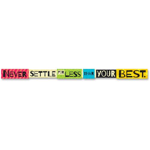 Never Settle For Less Than Your Best Banner by TREND® TEP25212 ...