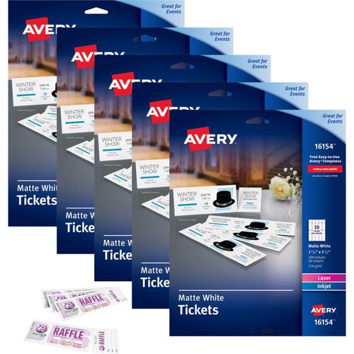 Perforated Raffle Tickets with Tear-Away Stubs - 2-Sided Printing by ...