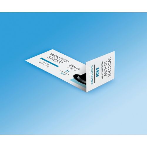 Blank Printable Perforated Raffle Tickets - Tear-Away Stubs by Avery ...