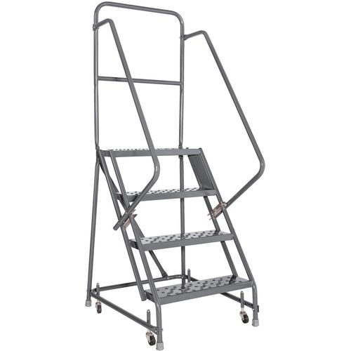 4-step Steel Warehouse Ladder by Louisville® DADGSW2404W03 ...