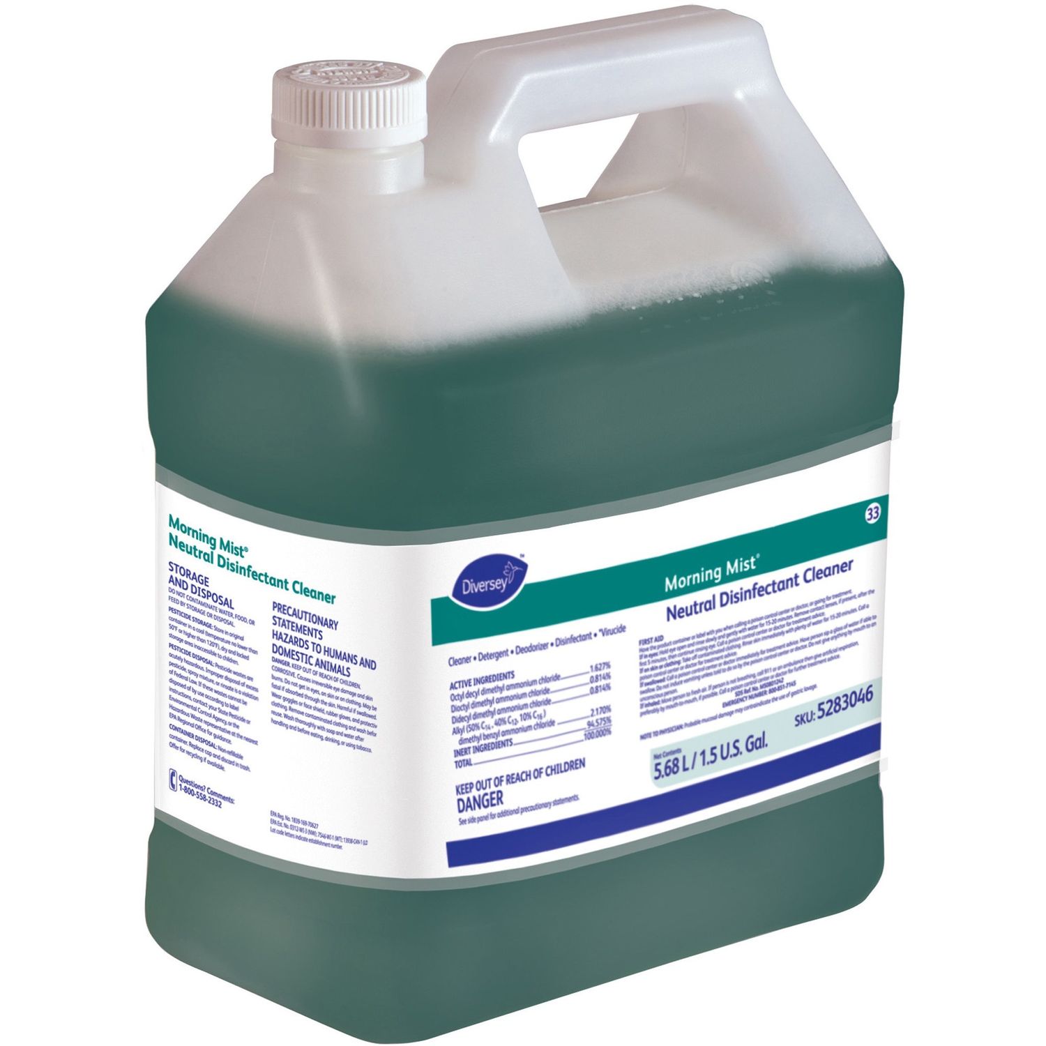 Quaternary Disinfectant Cleaner by Diversey, Inc DVO5283046 ...