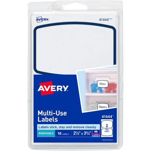 Blue Border Removable Multi-Use Labels by Avery® AVE41444 ...