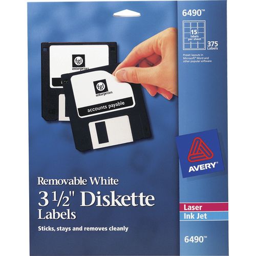 Floppy Disk Label by Avery® AVE06490 | OnTimeSupplies.com