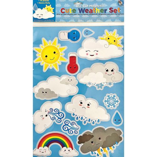 Magnetic Die-Cut Cute Weather Set by Ashley ASH19010 | OnTimeSupplies.com