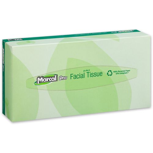 100% Recycled Facial Tissue by Marcal PRO™ MRC2930CT | OnTimeSupplies.com