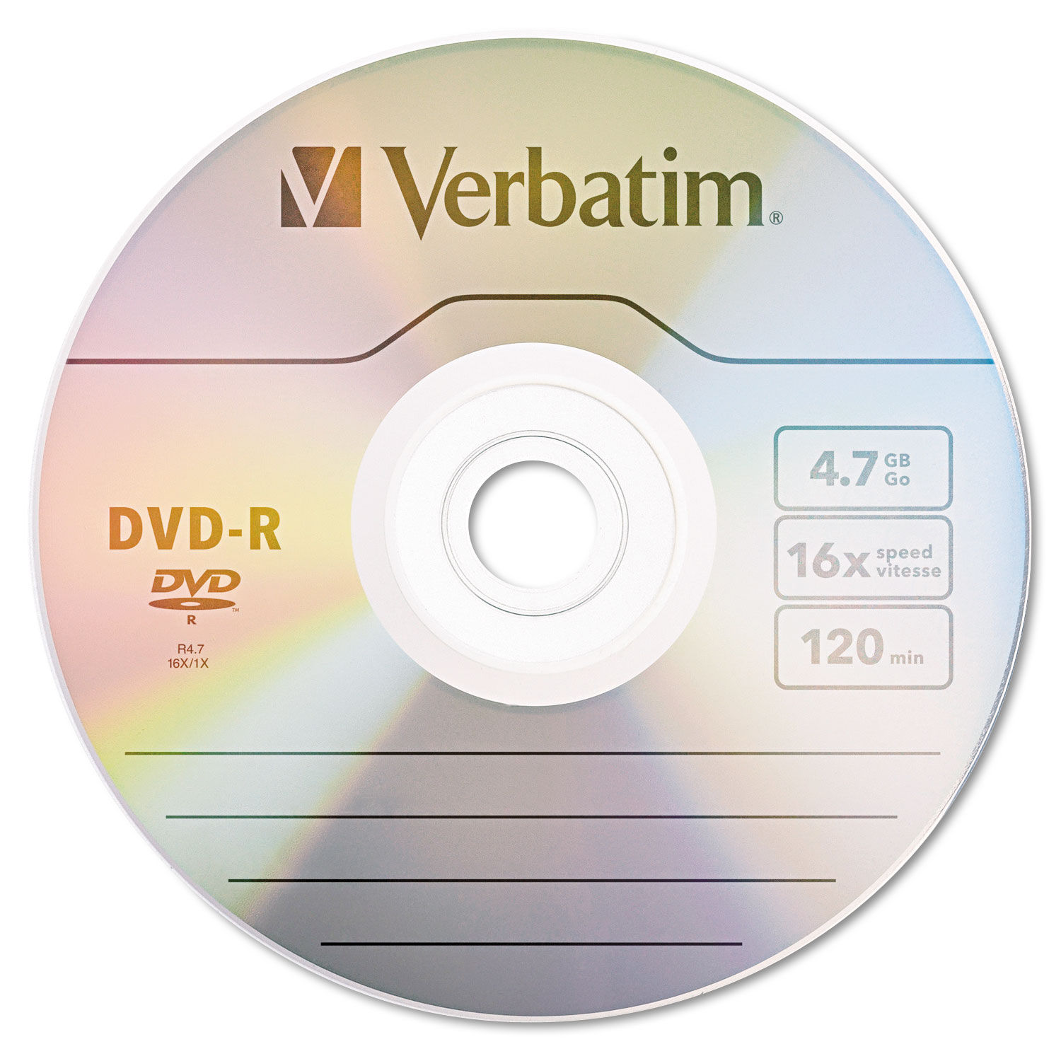 DVD-R Recordable Disc by Verbatim® VER95101 | OnTimeSupplies.com