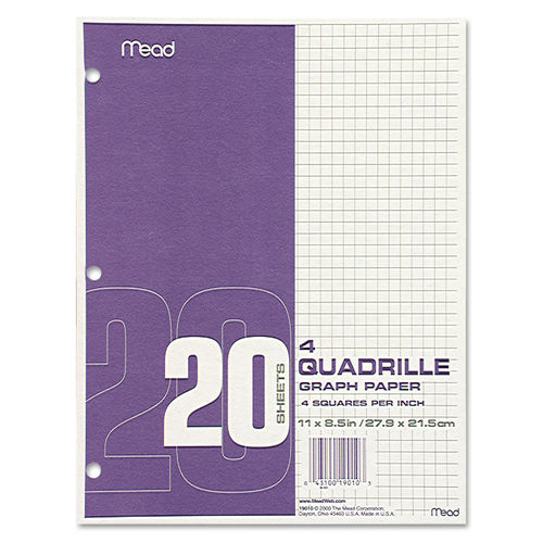 Graph Paper Tablet by Mead® MEA19010 | OnTimeSupplies.com