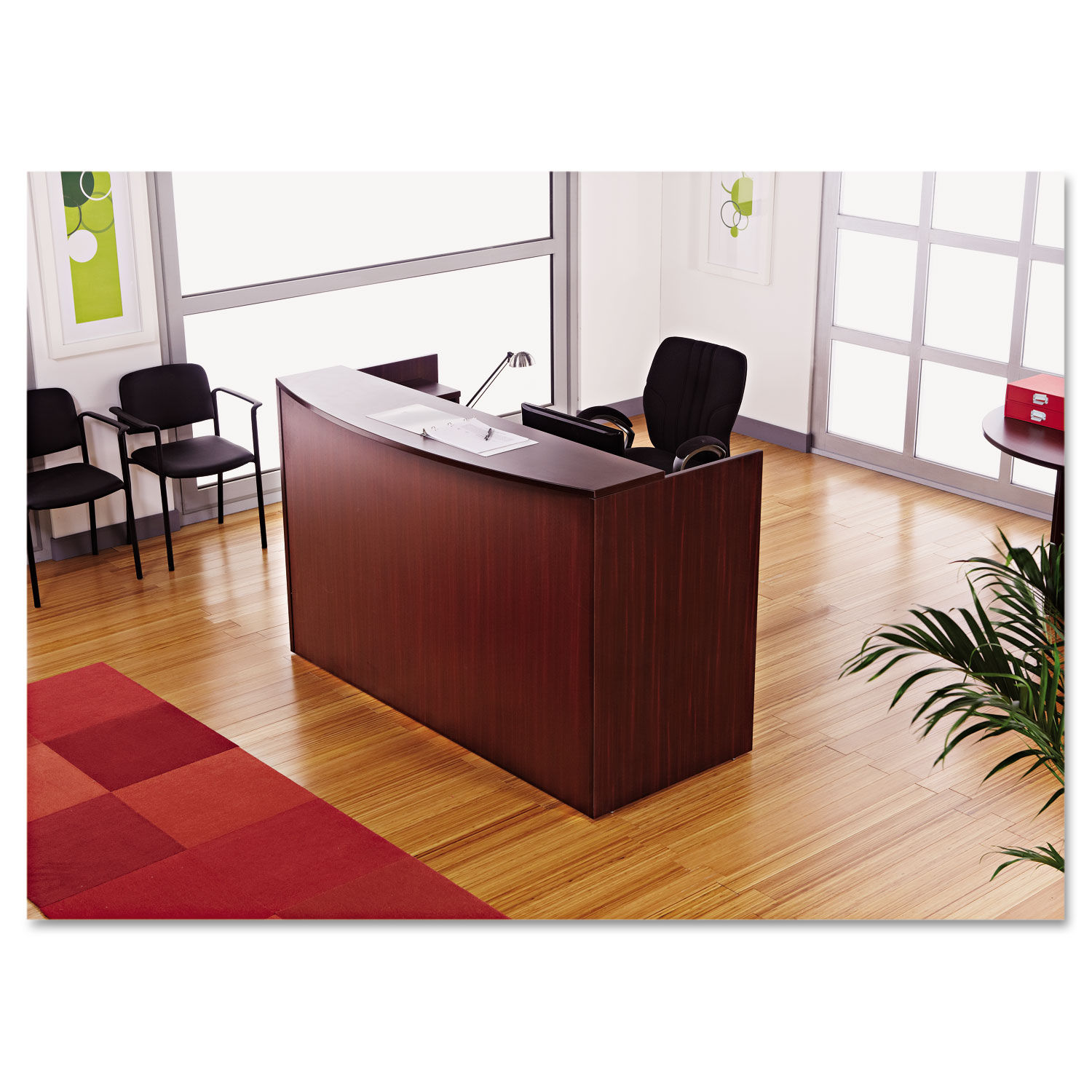 Alera Valencia Series Reception Desk with Transaction Counter by Alera ...