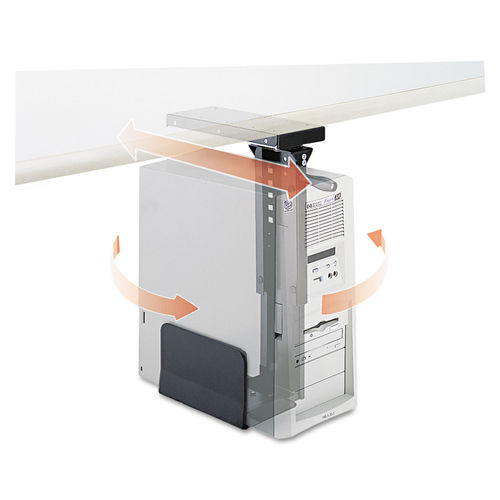 Ergo-Comfort Swivel-Mount Under CPU Stand by Safco® SAF2175 ...