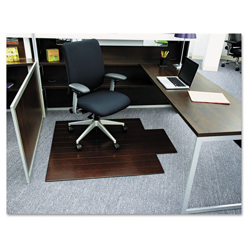 BAMBOO ROLL-UP CHAIR MAT by Universal® UNV24006 | OnTimeSupplies.com