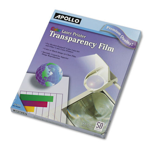 Color Laser Transparency Film by Apollo® APOCG7070 | OnTimeSupplies.com