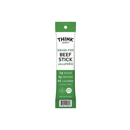 Jalapeno 100% Grass-Fed Beef Sticks by Think Jerky® GRR33700003 ...