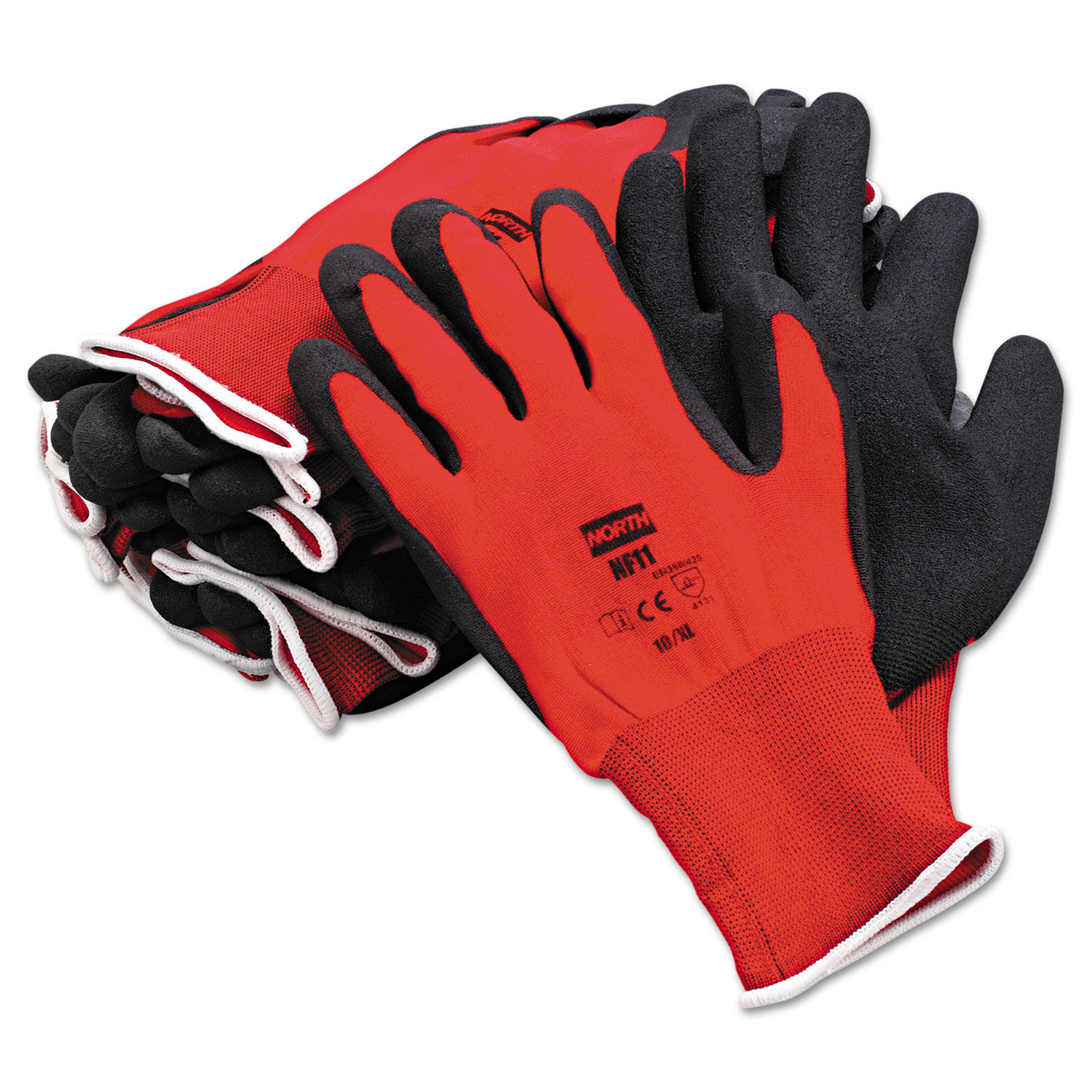 NorthFlex Red Foamed PVC Gloves by North Safety® NSPNF1110XL ...