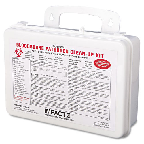 Bloodborne Pathogen Cleanup Kit by Impact® IMP7351 | OnTimeSupplies.com