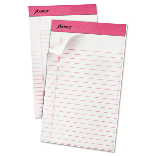 Pink Writing Pads by Ampad TOP20078 | OnTimeSupplies.com