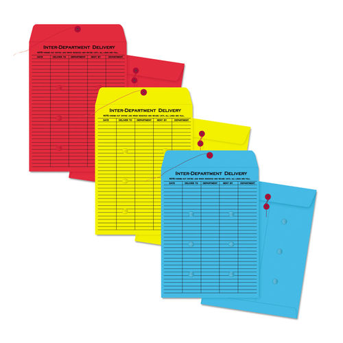 Discover Colored Paper String & Button Interoffice Envelope and other ...