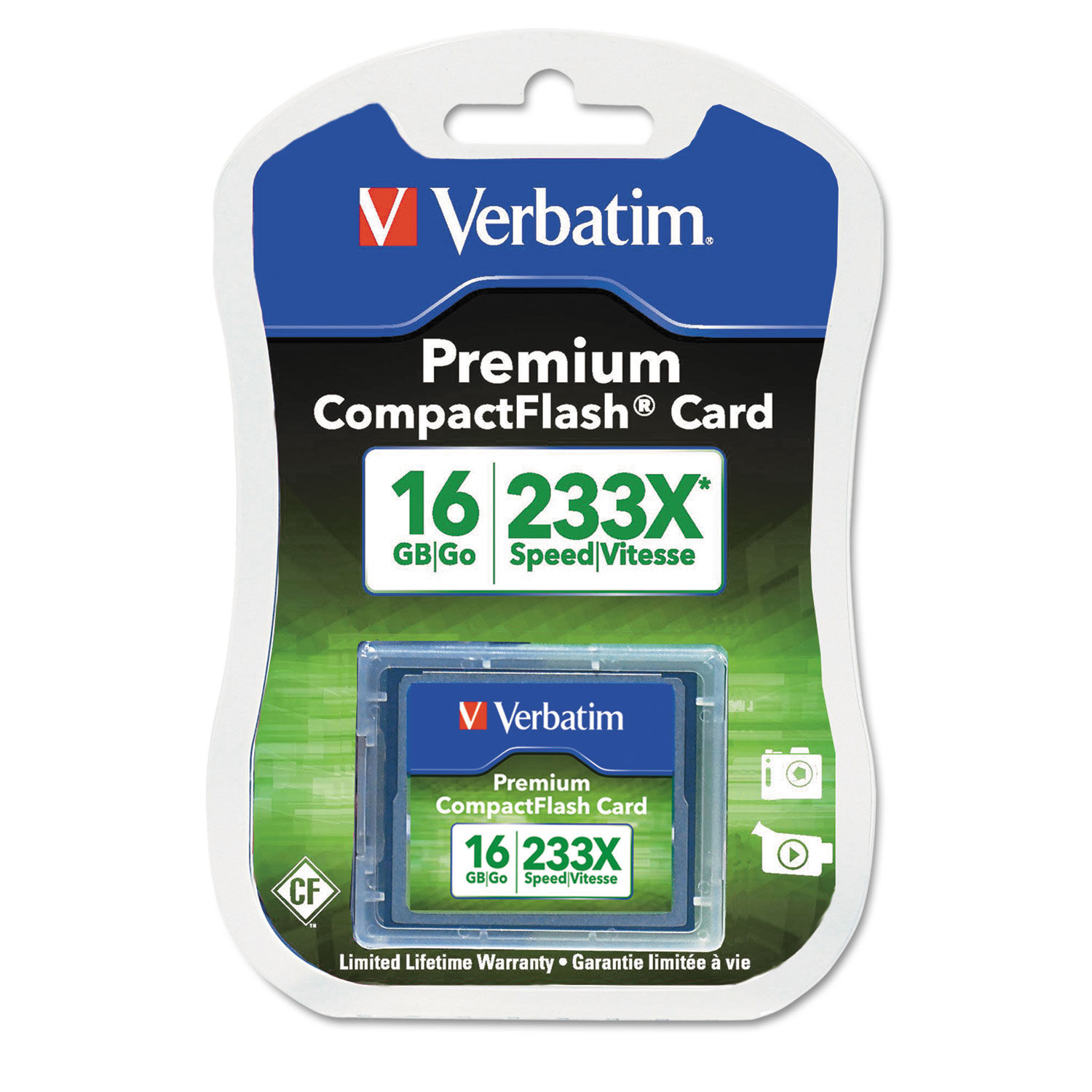 メモリーカ Verbatim 2GB CompactFlash Memory Card， Black， Model Number: 47012 ...