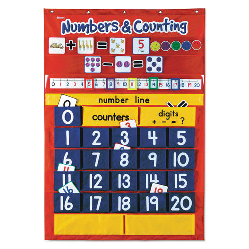 Numbers & Counting Pocket Chart With 194 Cards by Learning Resources ...