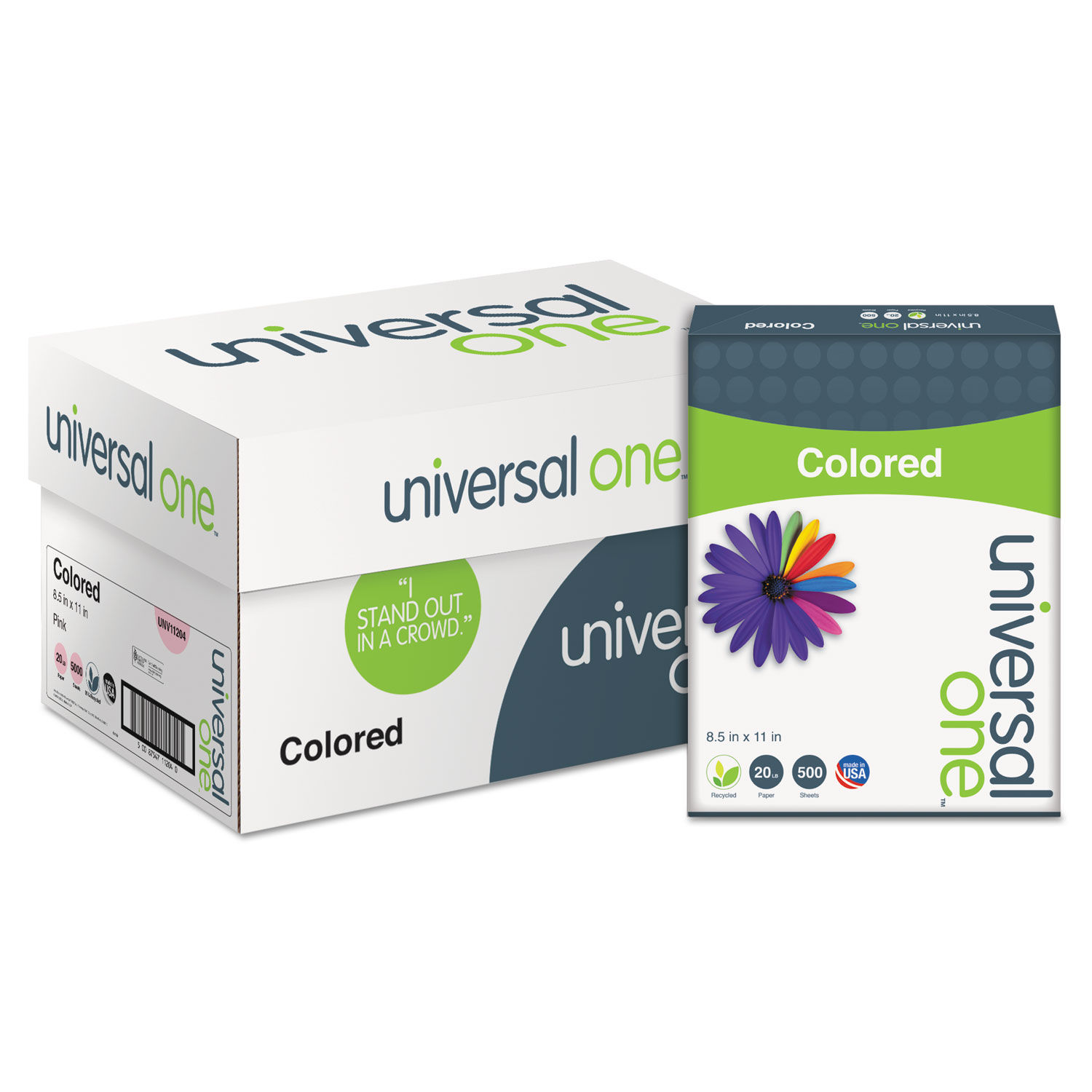 Deluxe Colored Paper by Universal® UNV11204 | OnTimeSupplies.com