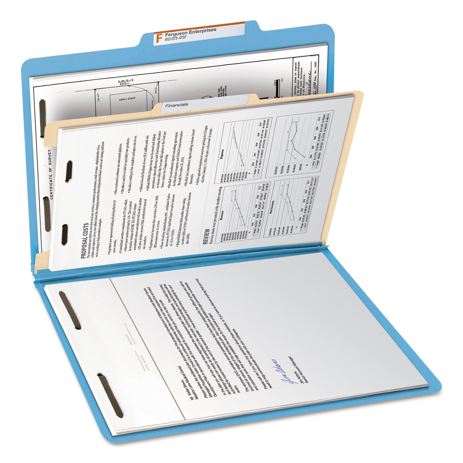 Top Tab Classification Folders by Smead® SMD13701 | OnTimeSupplies.com