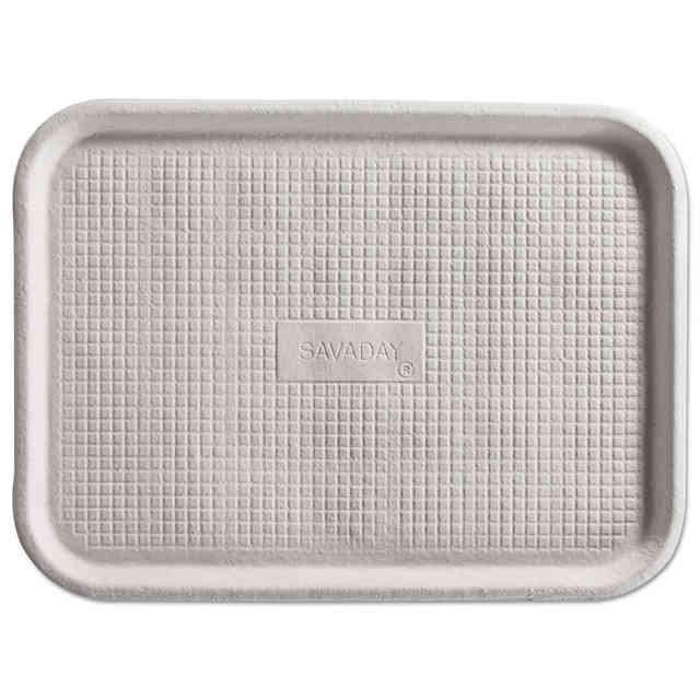 Savaday Molded Fiber Flat Food Tray by Chinet® HUH20803CT ...