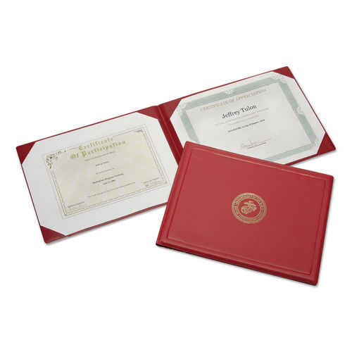 AbilityOne® Award Certificate Binder — Marine Corps | OnTimeSupplies.com