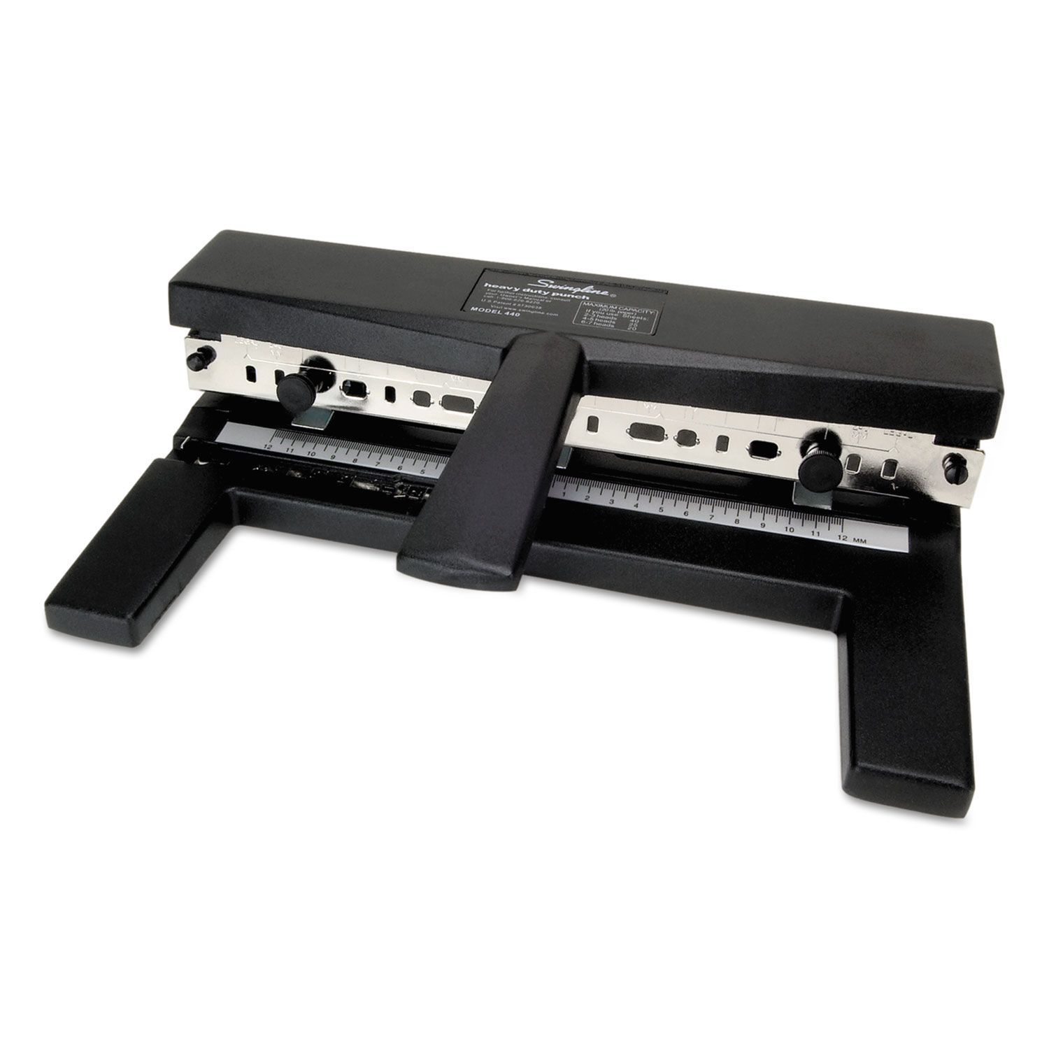 40-Sheet Heavy-Duty Two-to-Seven-Hole Adjustable Punch by Swingline ...