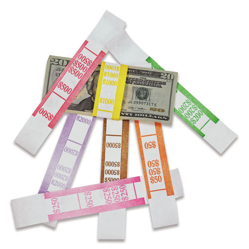Look at Color-Coded Kraft Currency Straps and other Cash/Coin Wrappers ...