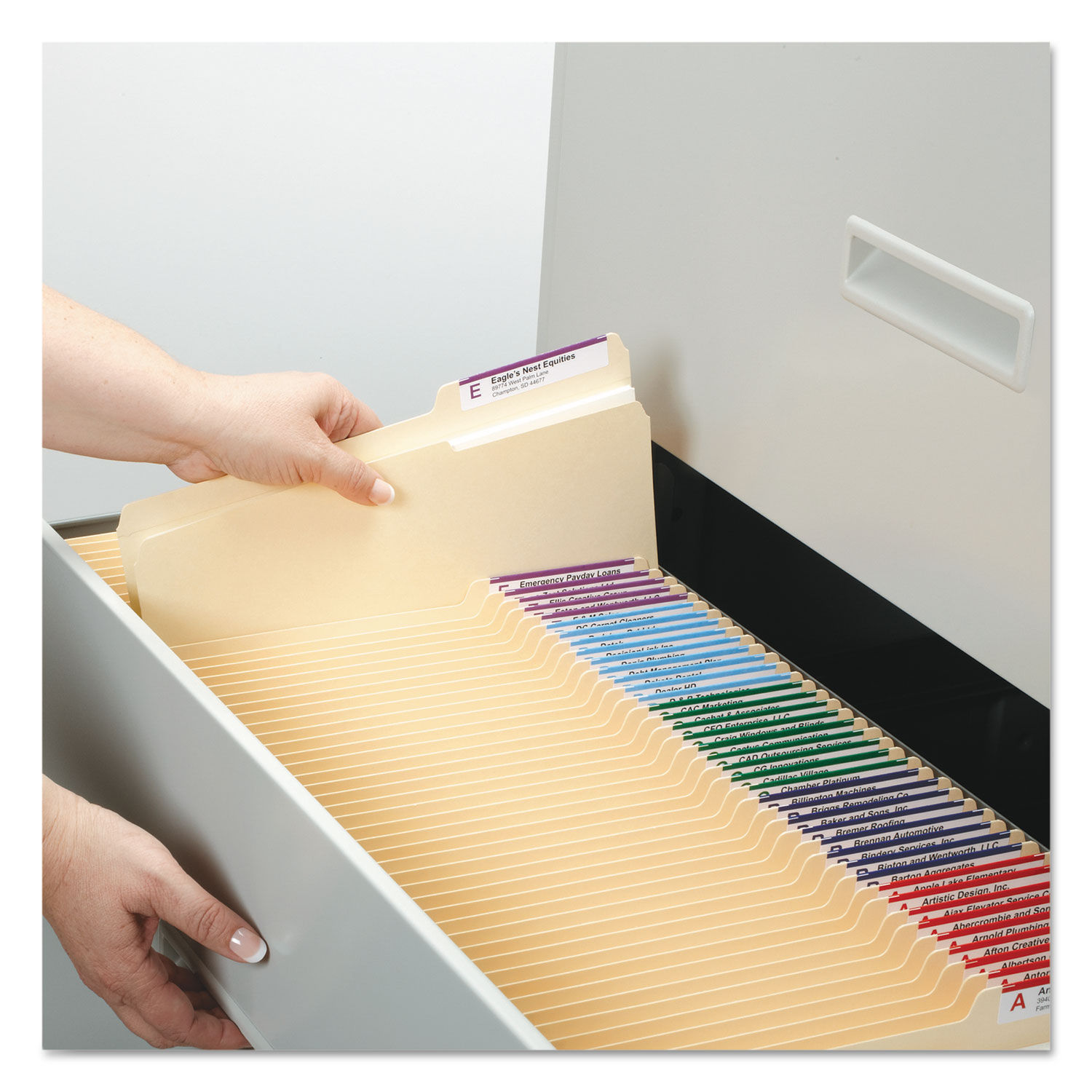 Reinforced Guide Height File Folders by Smead® SMD10388 ...