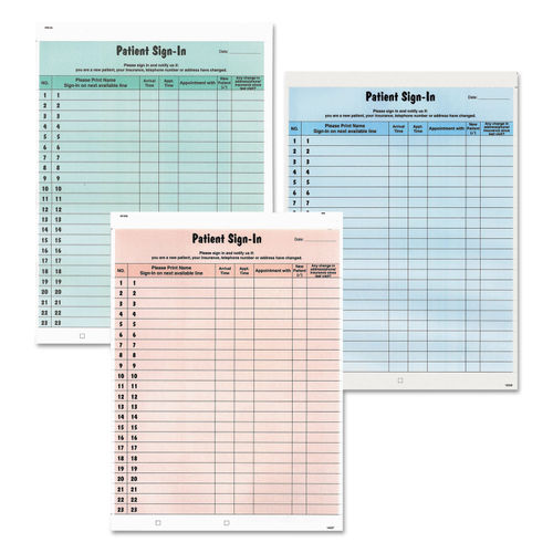 See the Patient Sign-In Label Forms and other Forms | OnTimeSupplies.com