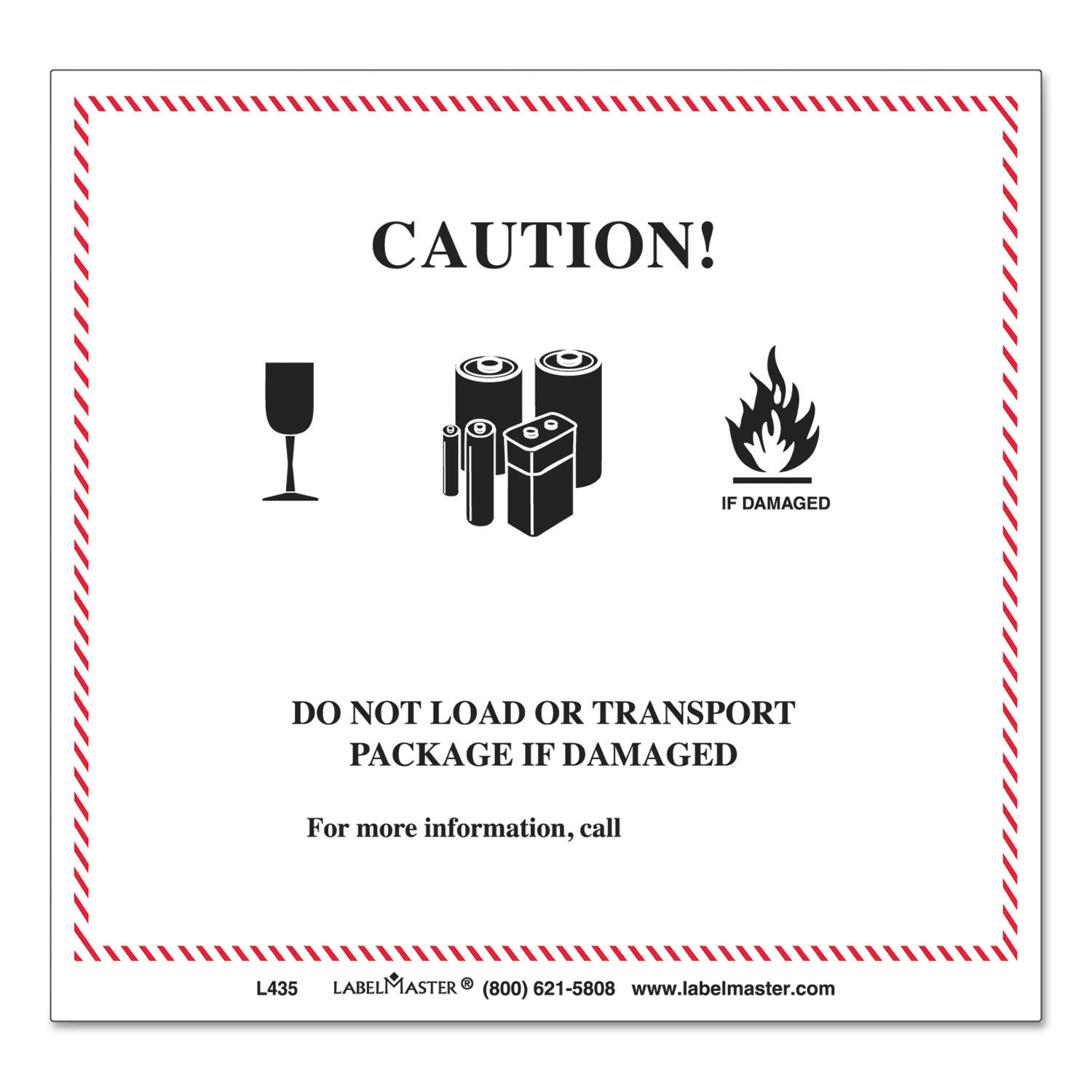 Hazmat Self-Adhesive Shipping Label by LabelMaster® LMTL435 ...