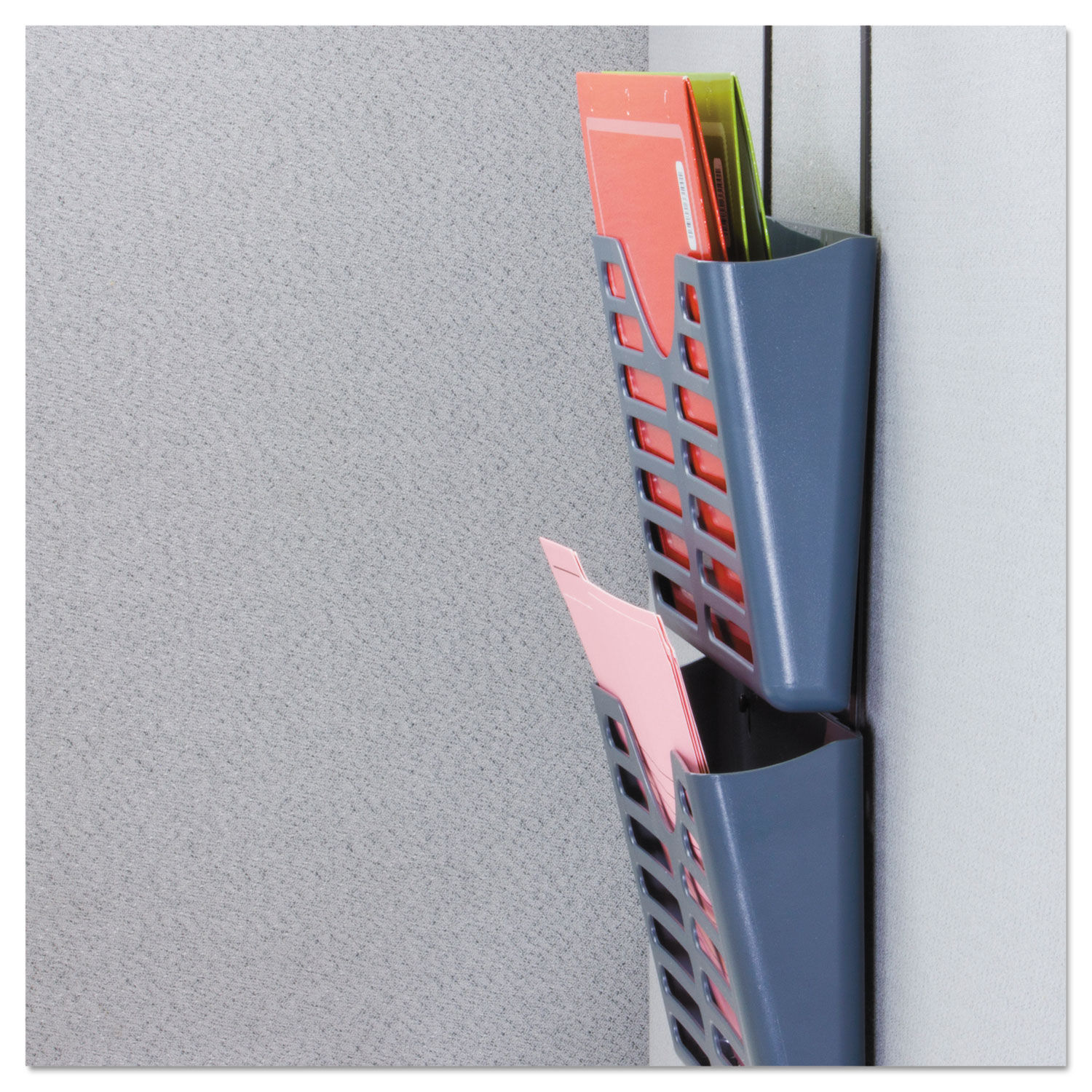 Recycled Plastic Cubicle Triple File Pocket by Universal® UNV08163 ...