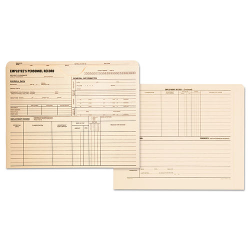 Employee Record Jacket by Quality Park™ QUA69999 | OnTimeSupplies.com