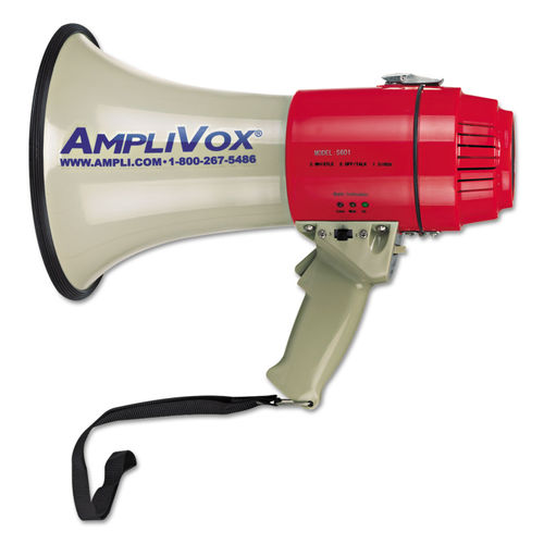 MityMeg Piezo Dynamic Megaphone by AmpliVox® APLS601 | OnTimeSupplies.com