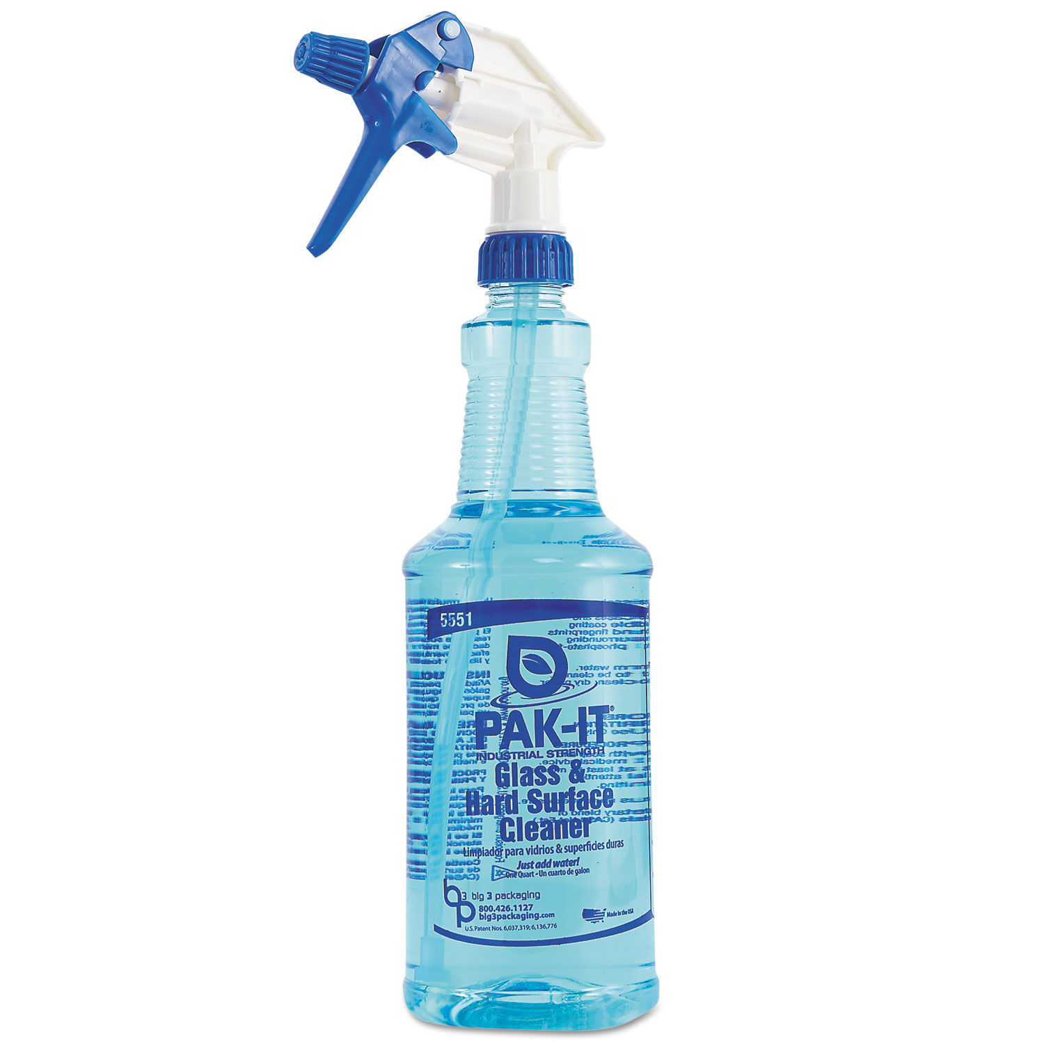Glass & Hard-Surface Cleaner by PAK-IT® BIG555120003800 ...