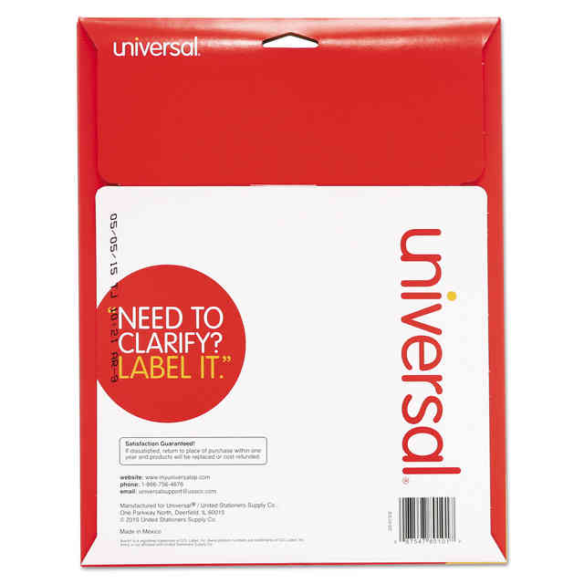 White Labels by Universal® UNV80101 | OnTimeSupplies.com