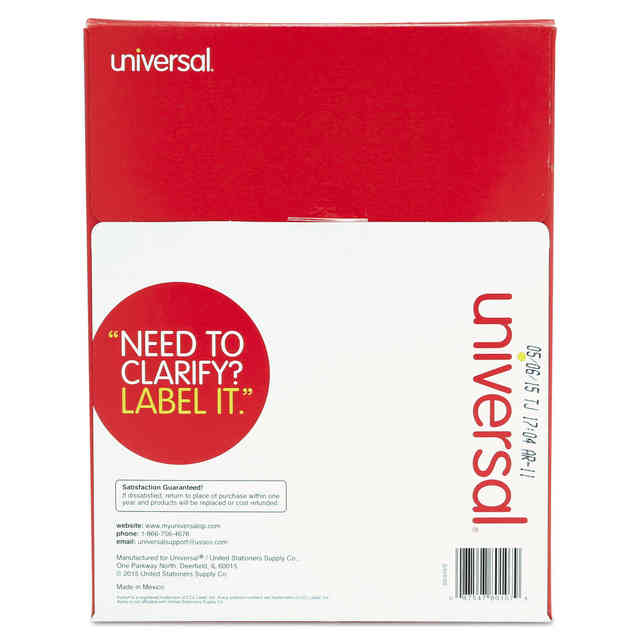UNV80107 Multipurpose Mailing Labels by Universal | OnTimeSupplies.com
