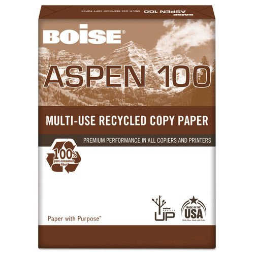 ASPEN 100 Multi-Use Recycled Paper by Boise® CAS054925RM ...