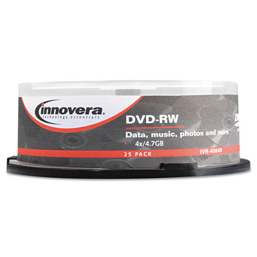 DVD-RW Rewriteable Disc by Innovera® IVR46848 | OnTimeSupplies.com