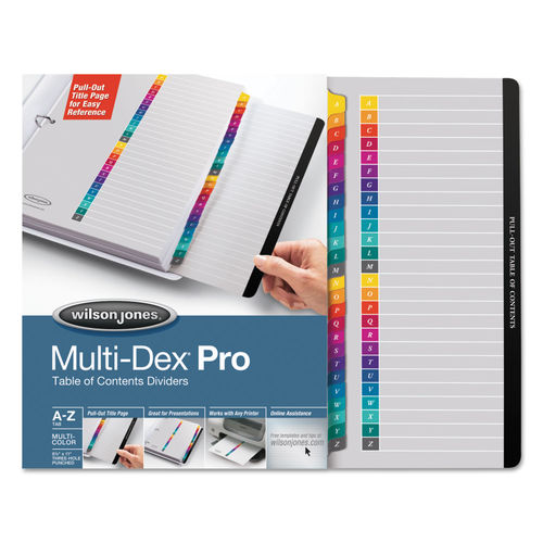 MULTI-DEX PRO QUICK REFERENCE INDEX SYSTEM by Wilson Jones® WLJ54733 ...