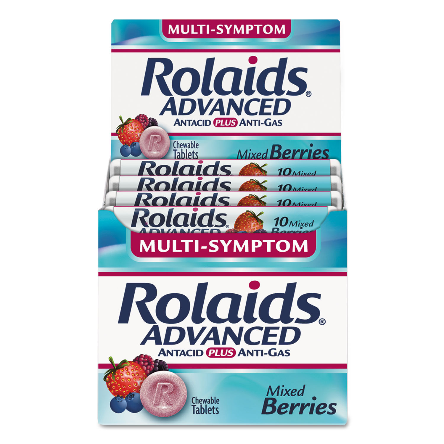 Advanced Antacid Plus Anti-Gas Tablets by Rolaids® LILR10405 ...