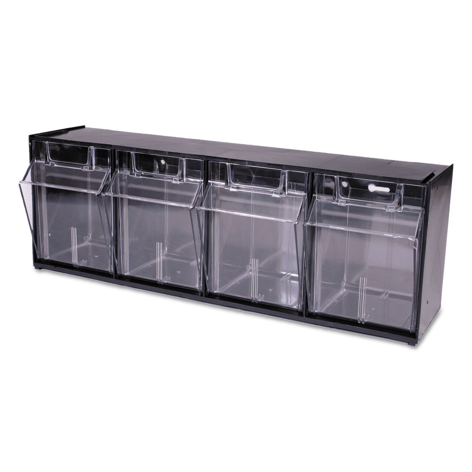Tilt Bin Interlocking Multi-Bin Storage Organizer by deflecto ...