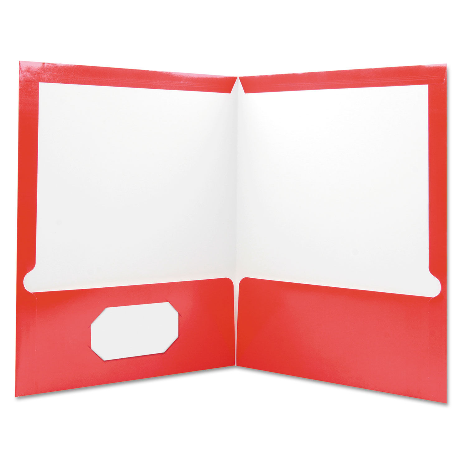 Laminated Two-Pocket Folder by Universal® UNV56420 | OnTimeSupplies.com