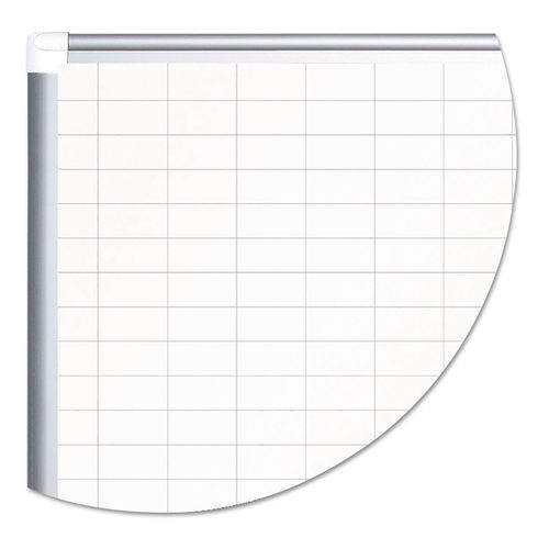 Gridded Magnetic Porcelain Dry Erase Planning Board by MasterVision ...
