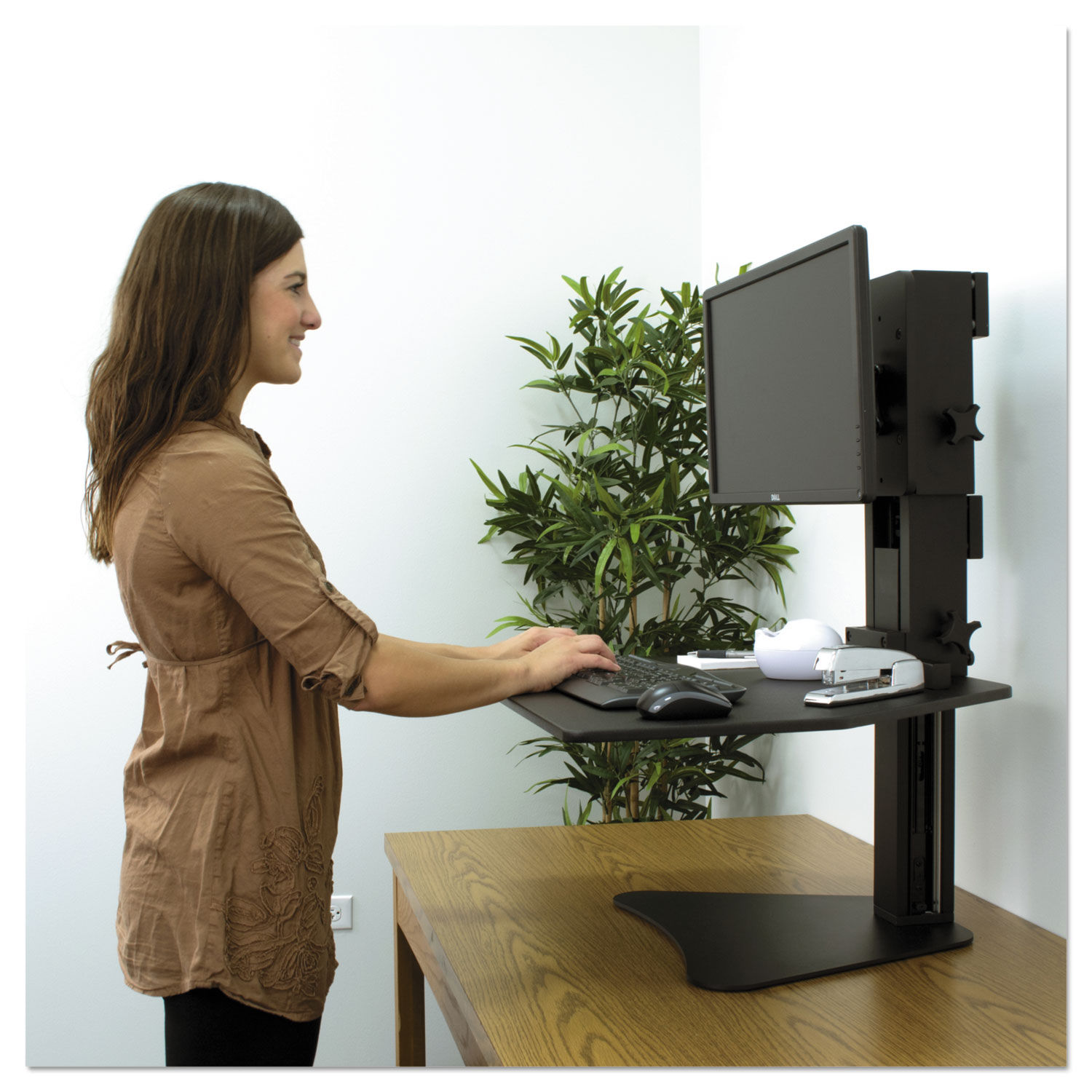 High Rise Standing Desk Workstation by Victor® VCTDC300 ...